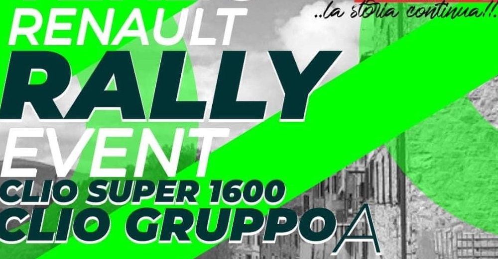 Motori: 4ª edizione Renault Rally Event 2021 Clio Gr. A e S1600. Tutte ...