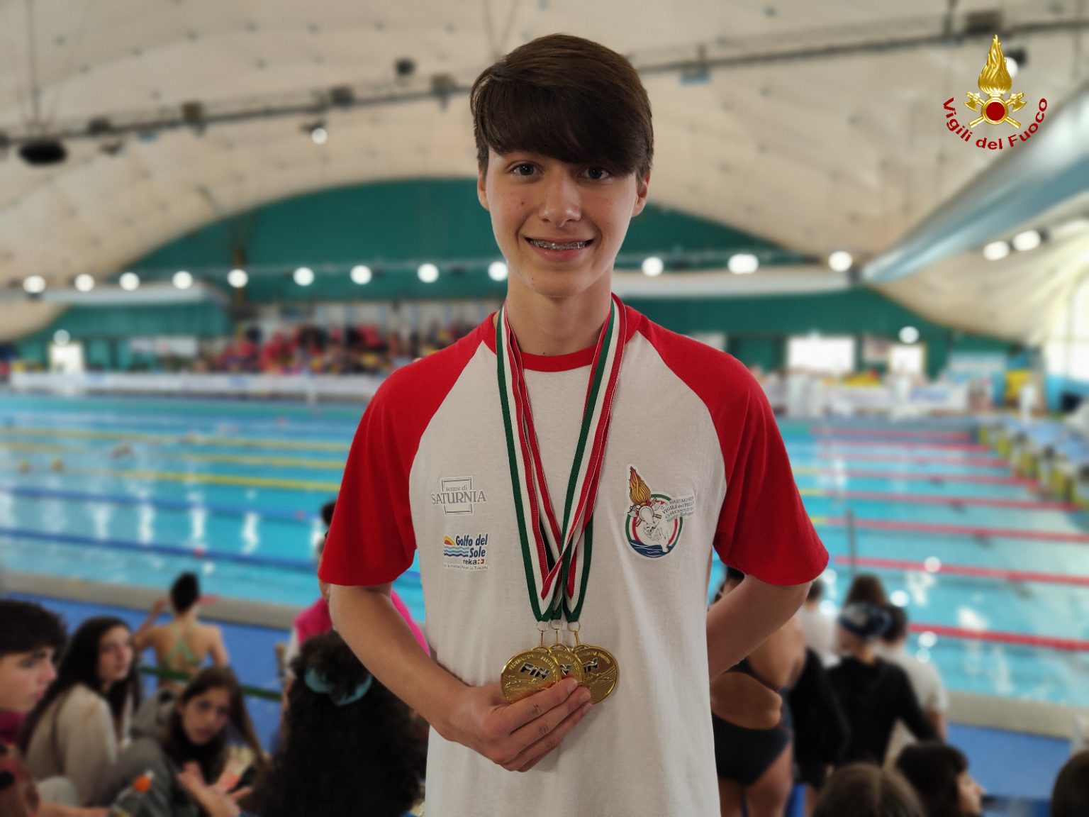 Leonardo Conti è tre volte campione italiano nel salvamento a nuoto ...