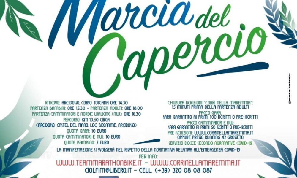 Podismo, domani l’appuntamento con la Marcia del Capercio – Grosseto Sport