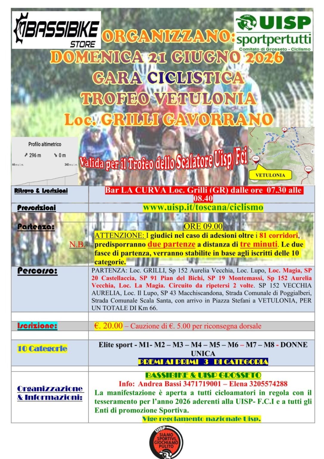 Torna il ciclismo Uisp sulle strade della Maremma con il Trofeo ...